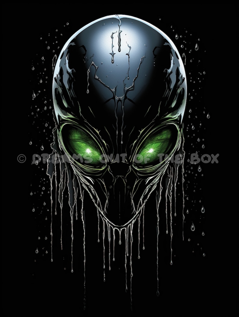 Alien , Digital Poster, High Resolution Images,painted Effect ...