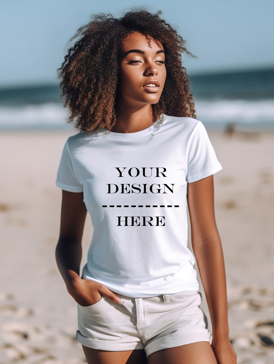 Girl Tshirt Mockup, Styled Shirt Mockup, Trendy Mockup, Womens Tee Mock ...