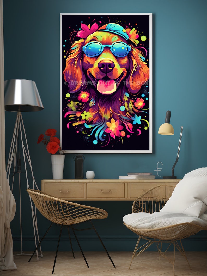 Funny Dog, Digital Poster, High Resolution Images,painted Effect, Pug ...