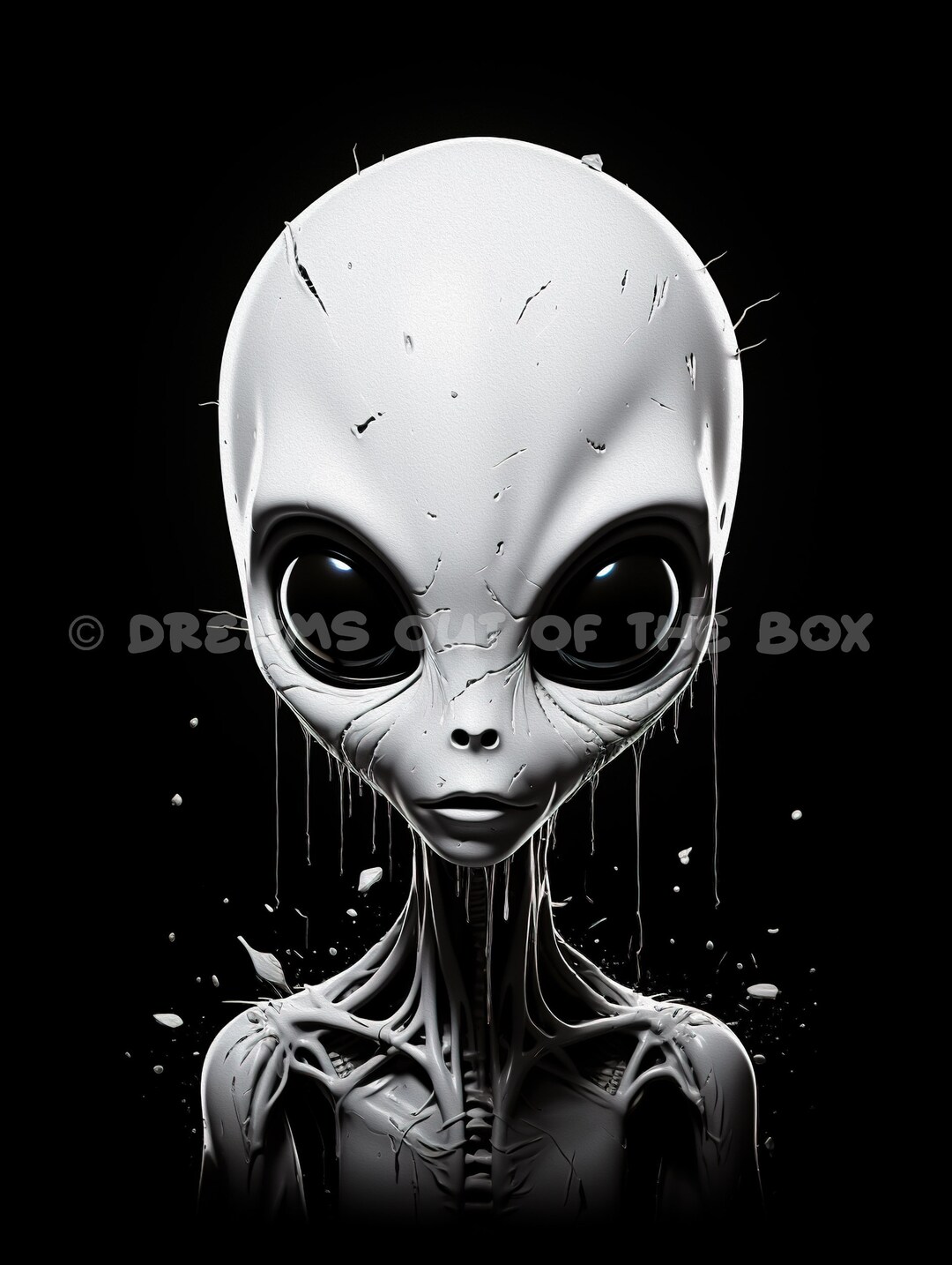 Alien , Digital Poster, High Resolution Images,painted Effect ...