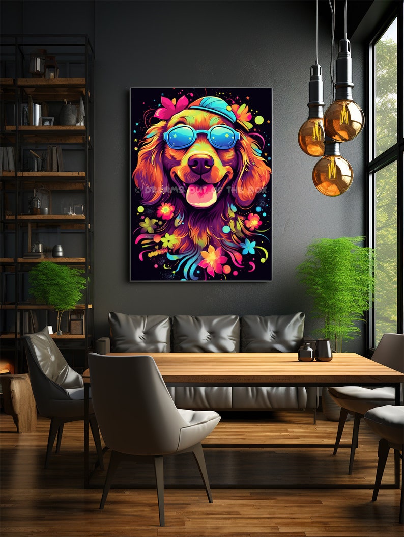 Funny Dog, Digital Poster, High Resolution Images,painted Effect, Pug ...