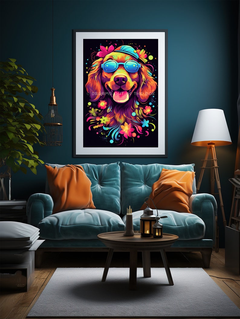 Funny Dog, Digital Poster, High Resolution Images,painted Effect, Pug ...