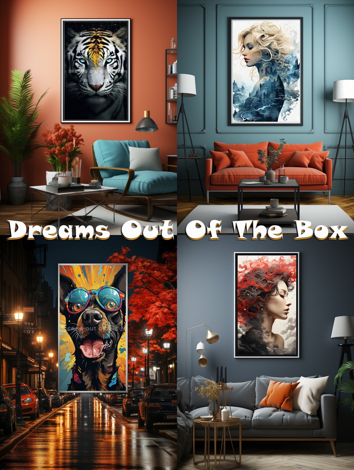 Eagle in Flames Digital Poster, High Resolution Images,painted Effect ...