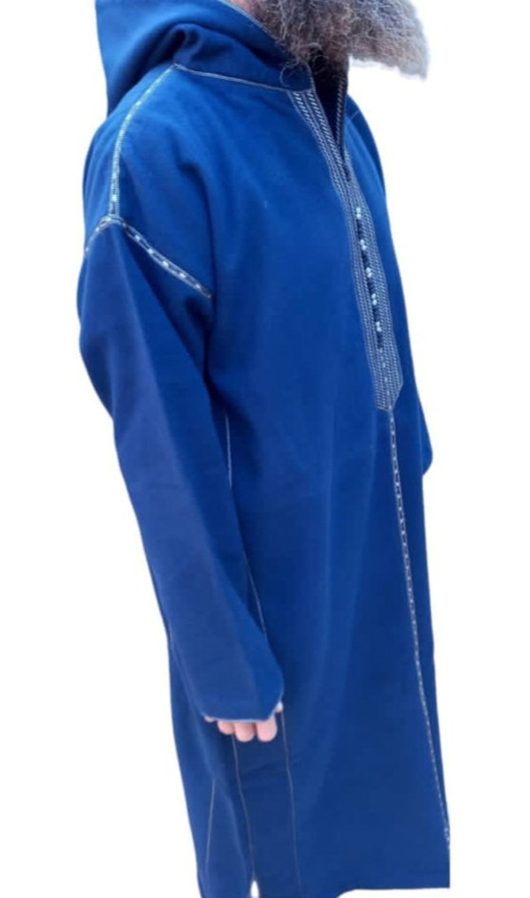 Premium Quality Djellaba. Royal Blue Thick Winter Djellaba. Size 54 - Etsy