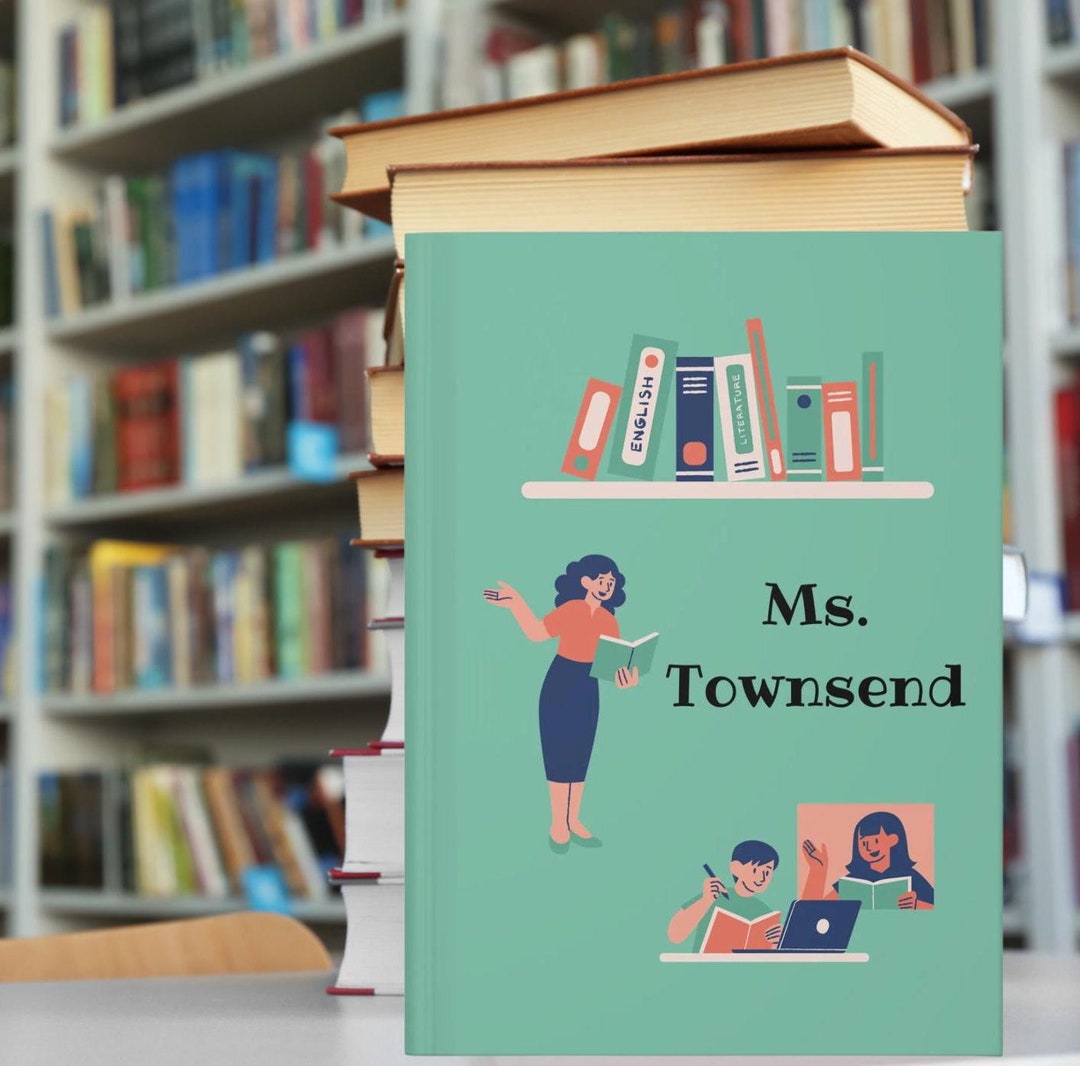 Personalized ELA Teacher Hardcover Journal, English Teacher Gift - Etsy