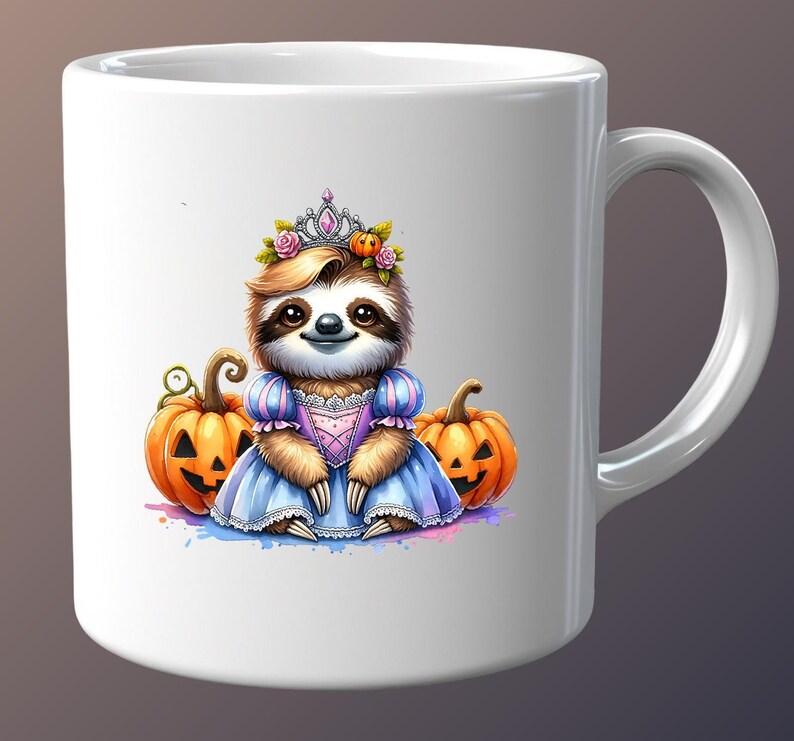 Halloween Sloth Clipart Bundle, Cute Animal PNG (digital Download ...