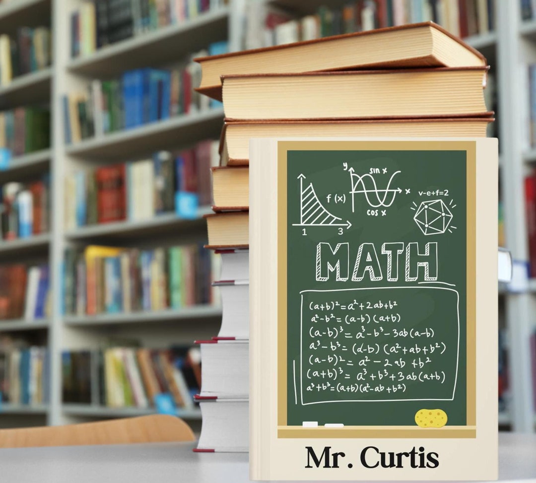 Personalized Math Teacher Journal: Hardcover Notebook, Custom Name - Etsy