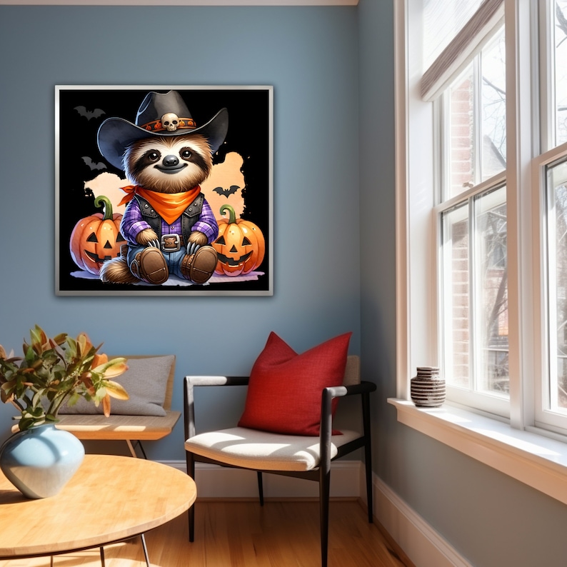 Halloween Sloth Clipart Bundle, Cute Animal PNG (digital Download ...