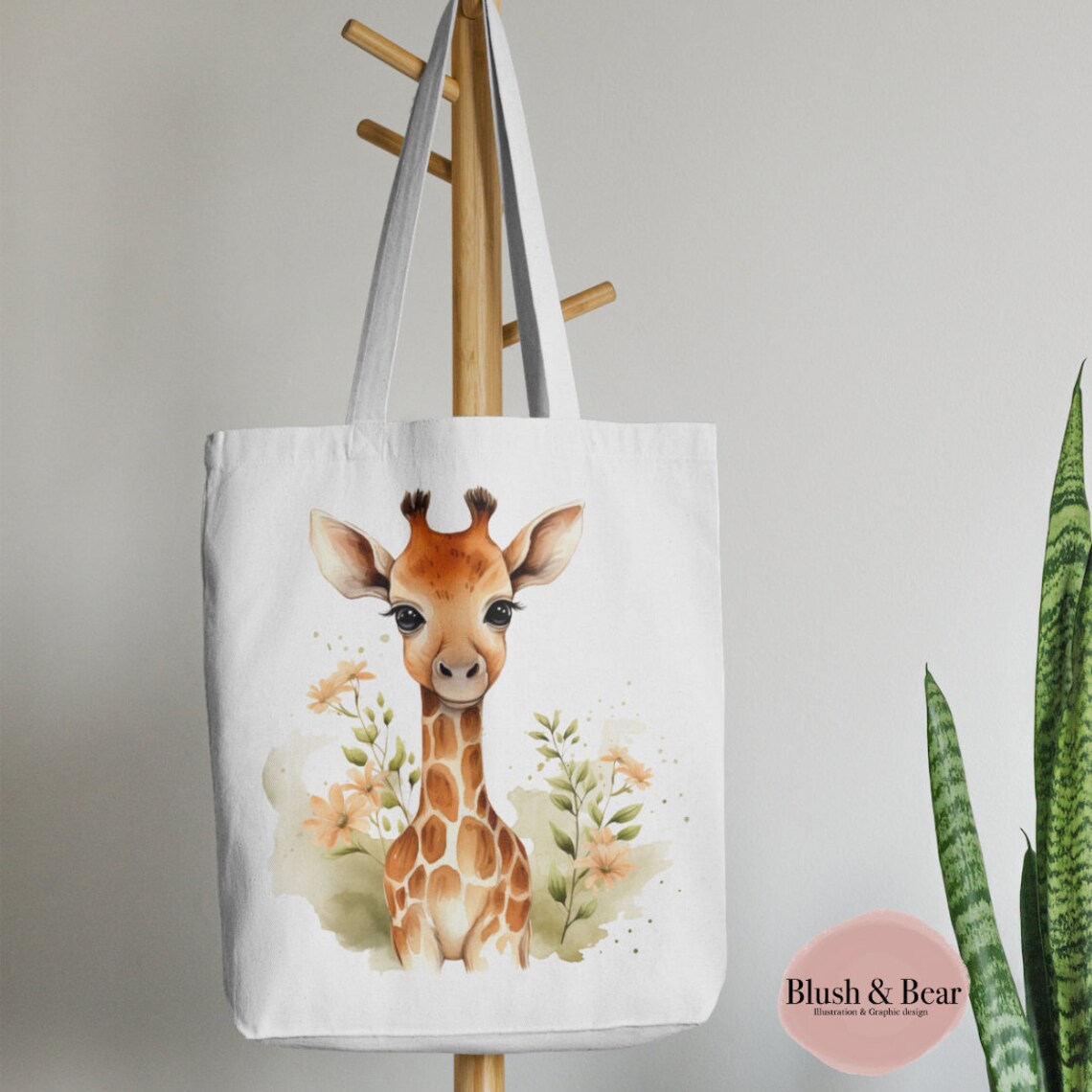 Watercolor Cute Baby Giraffe Clipart Bundle 18 PNG Watercolor Clipart ...