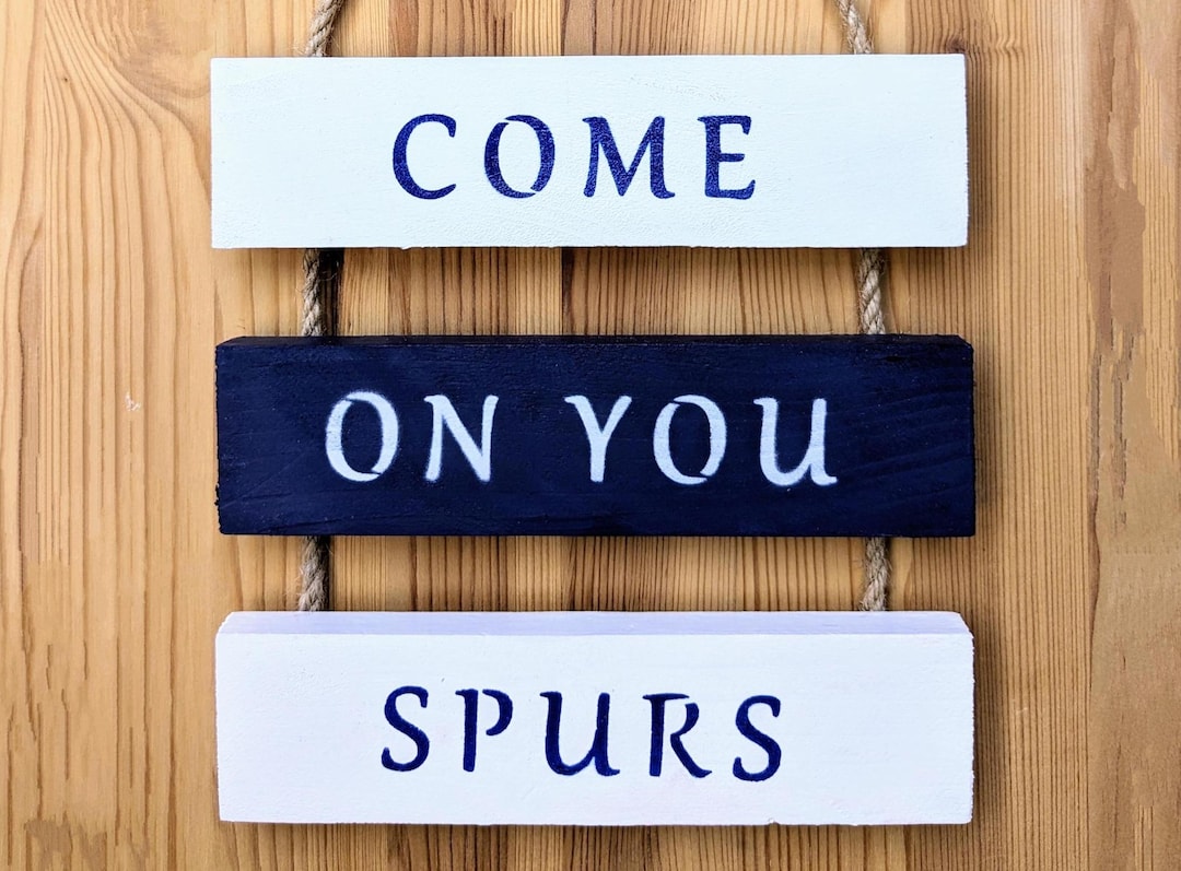 Tottenham Hotspur FC Inspired Wall Hanging - Come on You Spurs - Etsy