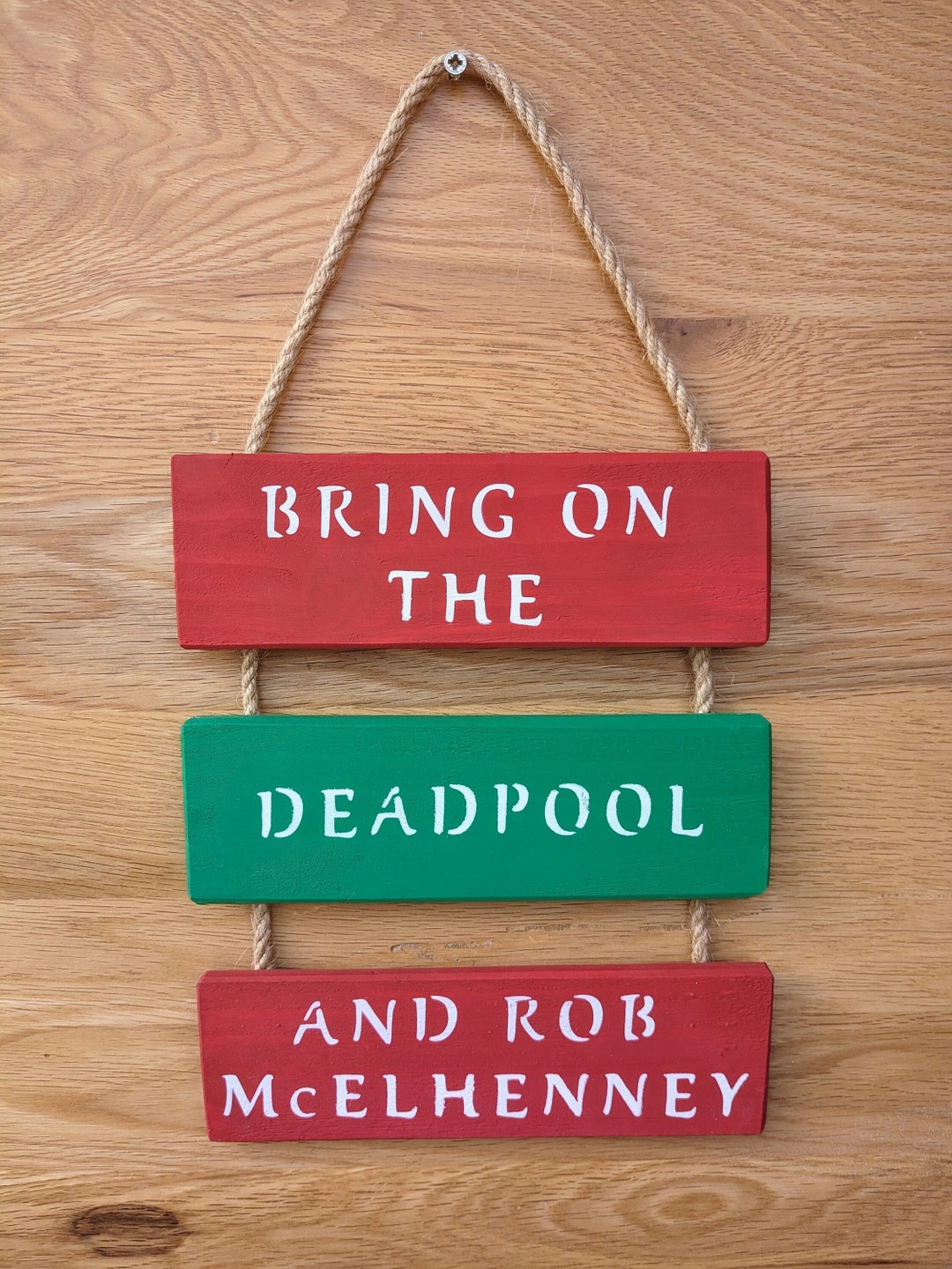Wrexham AFC Deadpool & Rob Mcelhenney - Etsy