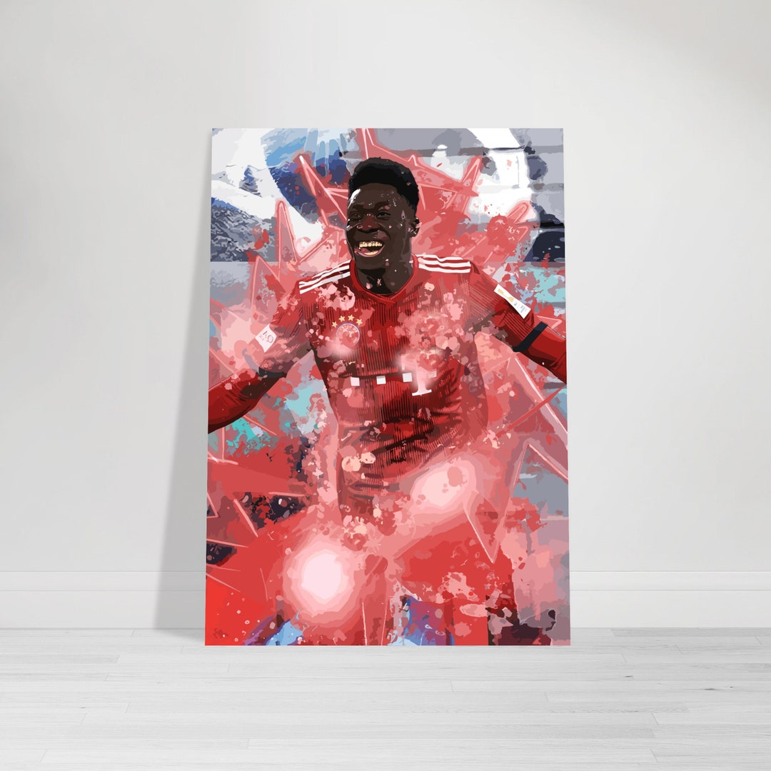 Alphonso Davies Premium Poster Matt Sports Art Office Wall - Etsy