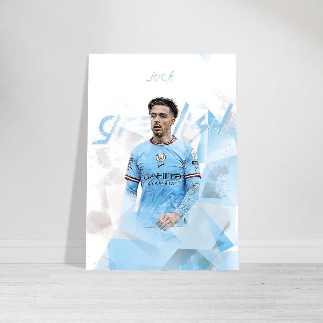Jack Grealish Poster Poster With Metal Frame Metal & - Etsy