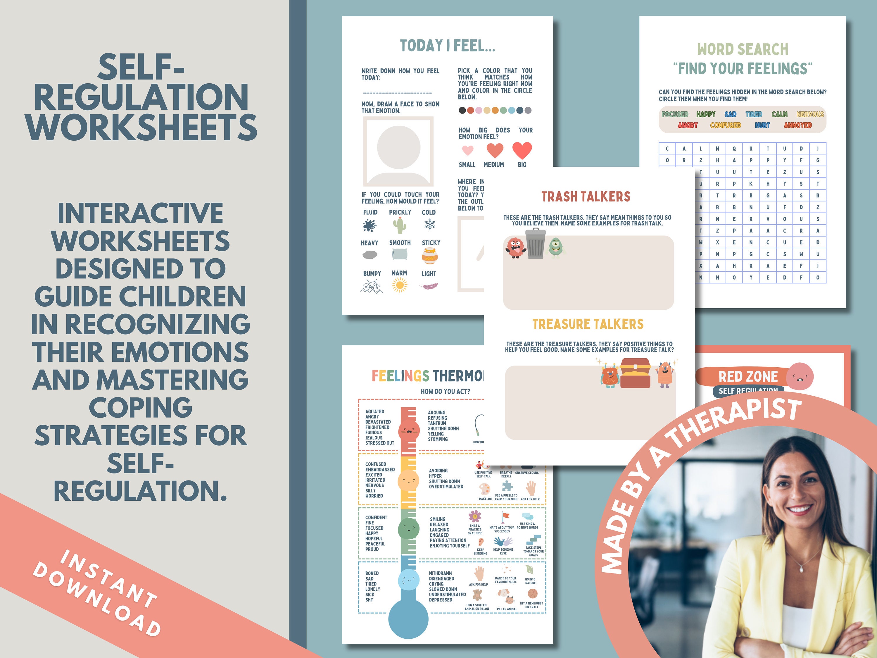 Zones of Regulation: Social Emotional Learning Bundle With Coping ...