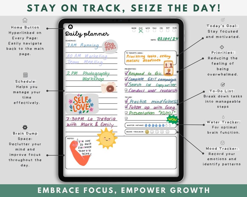 ADHD Digital Planner by an Adhder for iPad Goodnotes & - Etsy