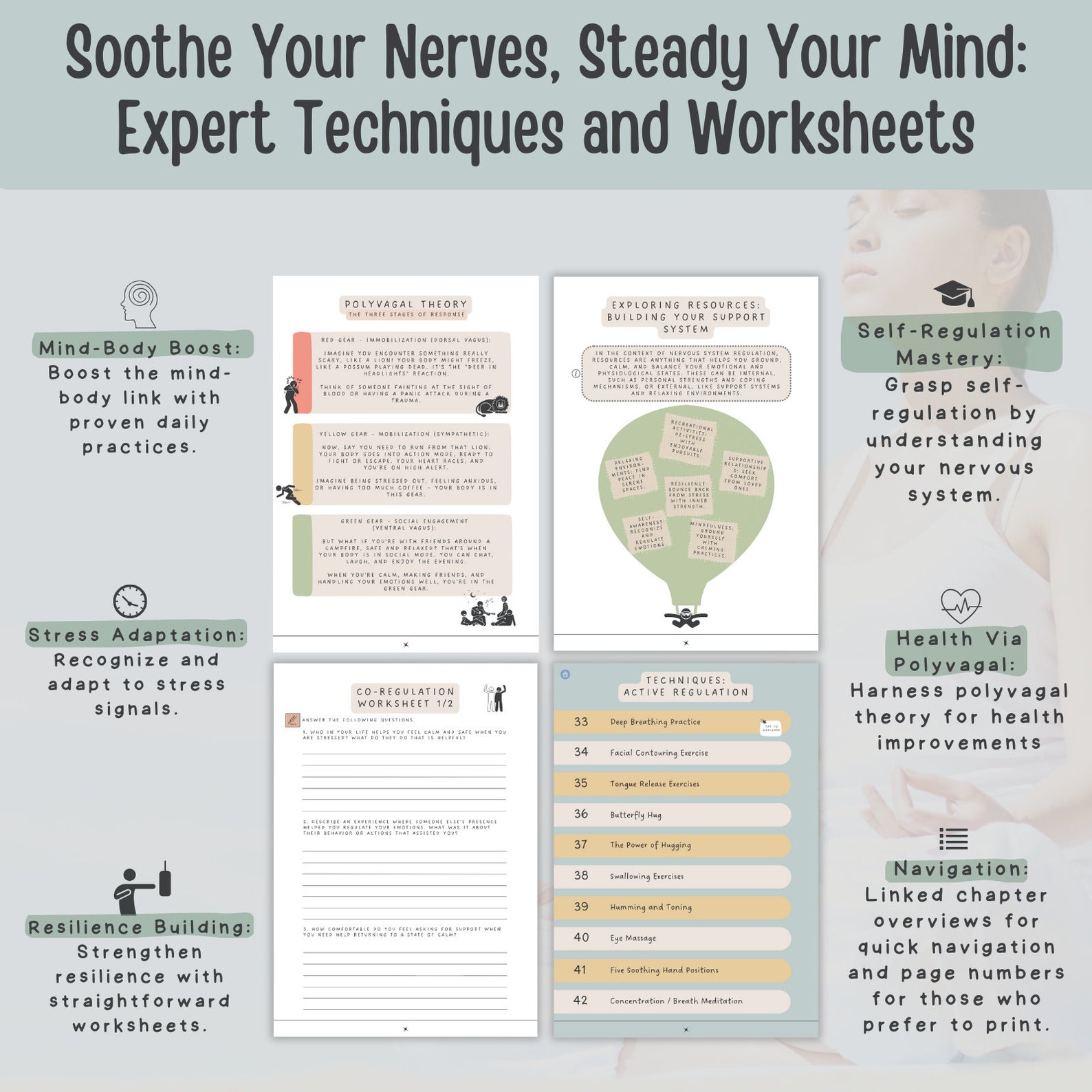 Nervous System Regulation Workbook Somatic Exercise Polyvagal - Etsy Canada