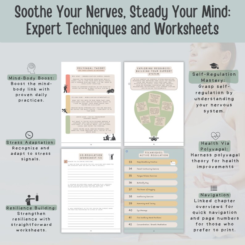 Nervous System Regulation Workbook Somatic Exercise Polyvagal Etsy Canada