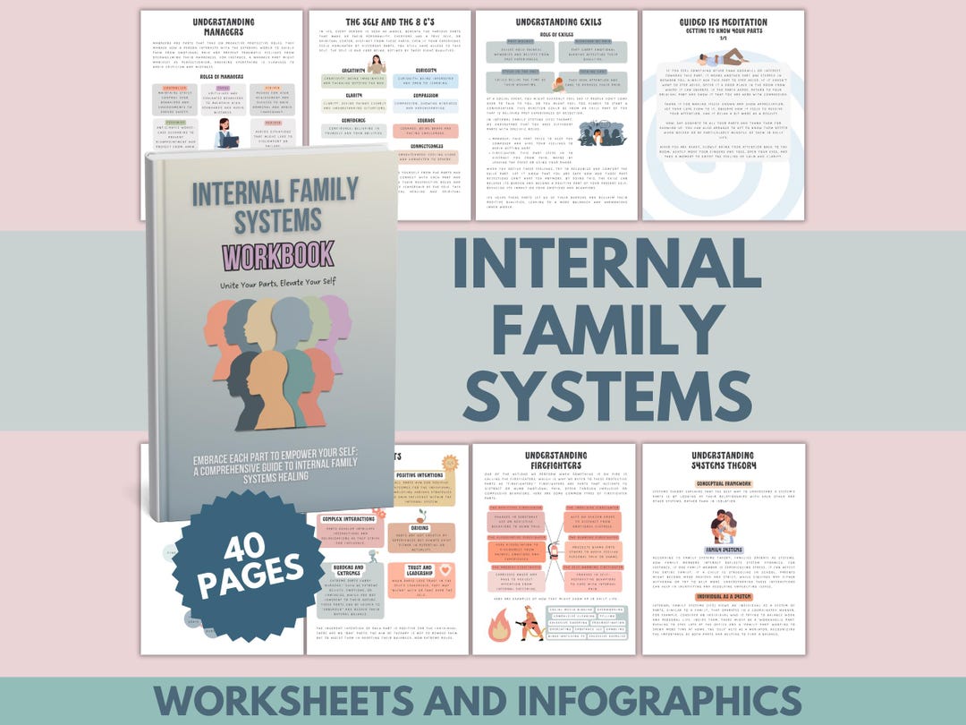 IFS Workbook, Internal Family Systems Worksheets Workbook Cheat Sheets ...
