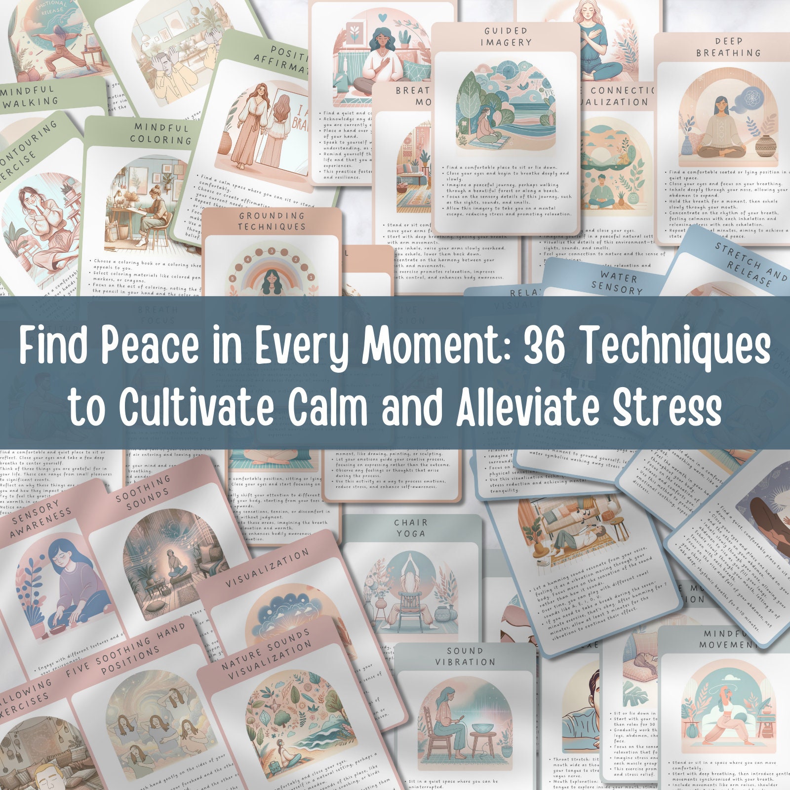 Somatic Therapy Coping Skill Cards Exercise Awareness Healing - Etsy Canada