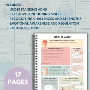 ADHD Worksheets Kids Teens, Coping Skills, Iceberg, Executive ...