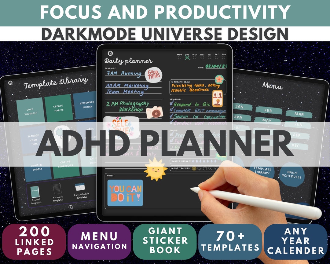 ADHD Digital Planner (by an Adhder) for Ipad, Goodnotes + Android ...