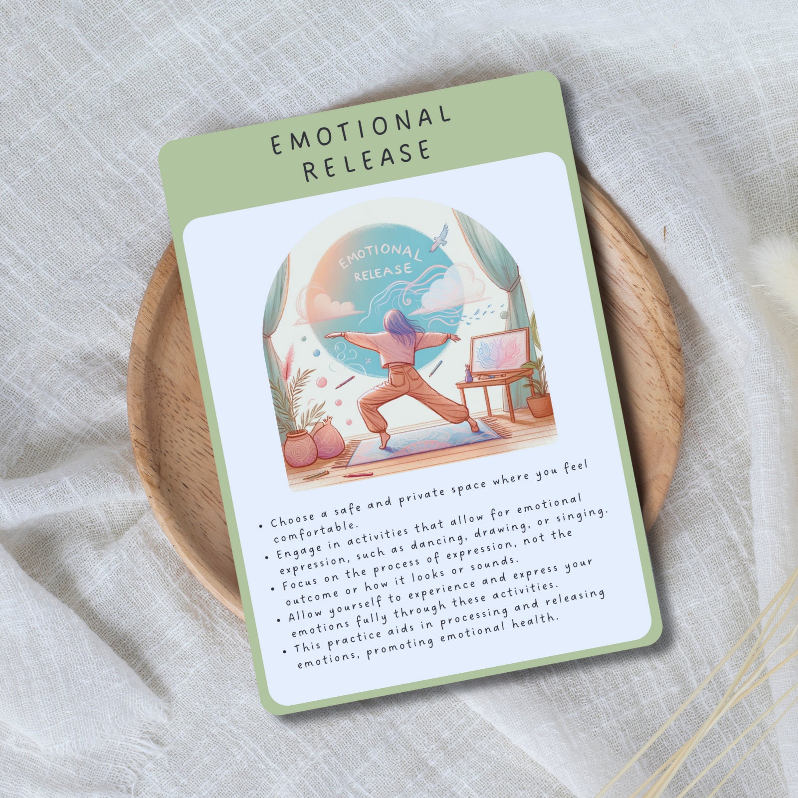 Somatic Therapy Coping Skill Cards Exercise Awareness Healing Etsy Canada