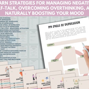 Breaking the Depression Cycle Workbook, Overcoming Anxiety, Counseling ...