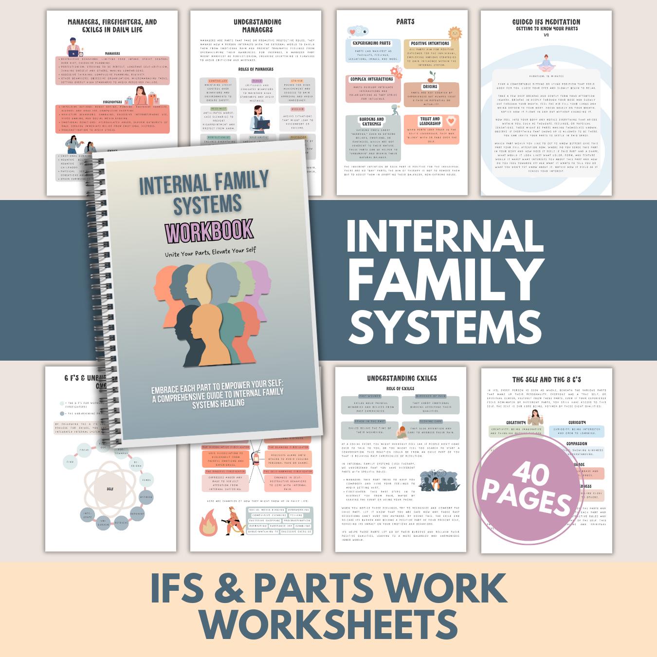 IFS Workbook: Internal Family Systems, Parts Mapping (PDF) - Etsy