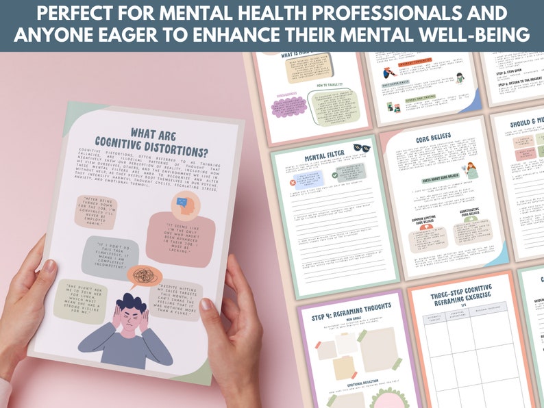 Cognitive Distortion Worksheets, Thinking Errors, Unhelpful Thinking ... Cognitive Distortion Worksheets, Thinking Errors, Unhelpful Thinking ...