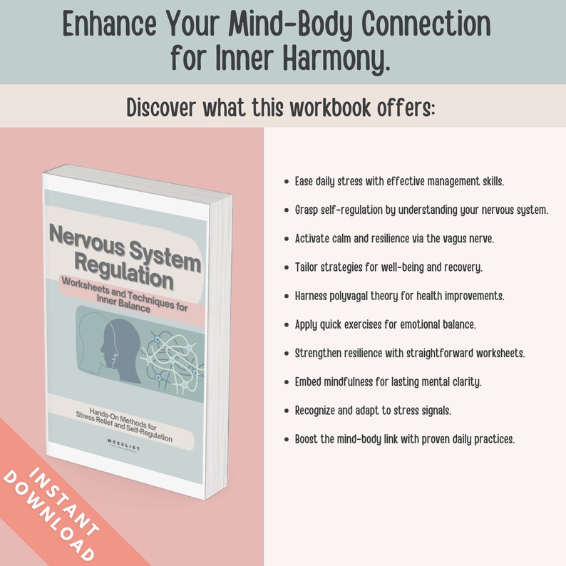 Nervous System Regulation Workbook Somatic Exercise Polyvagal - Etsy Canada