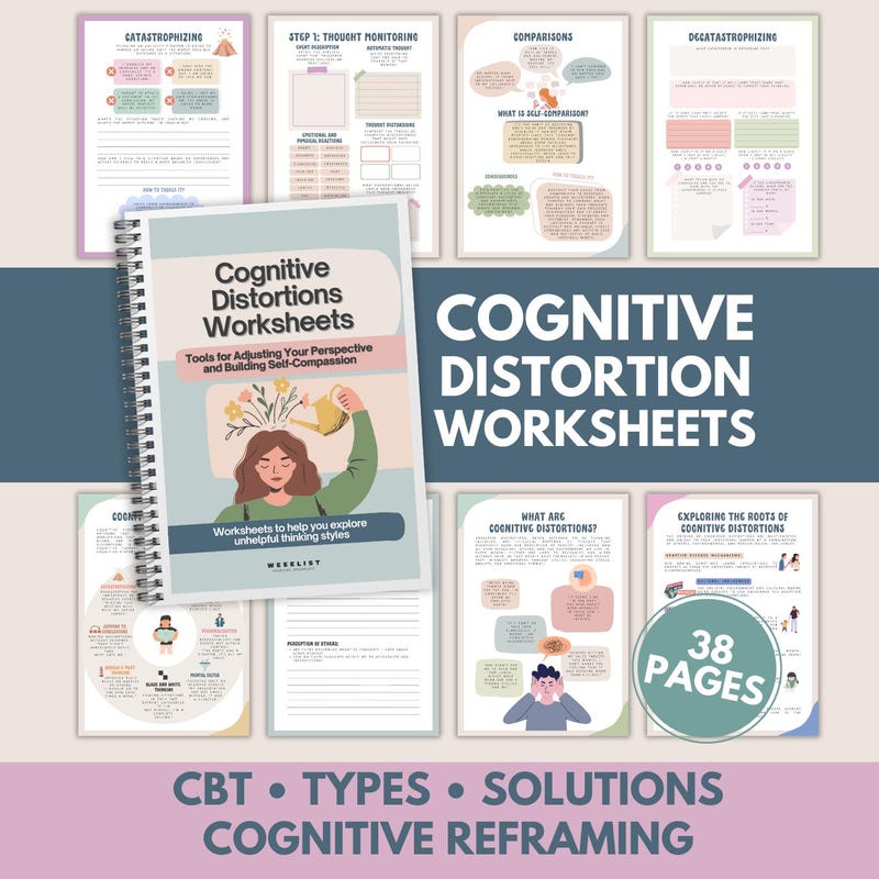 Cognitive Worksheet Pdf - Etsy