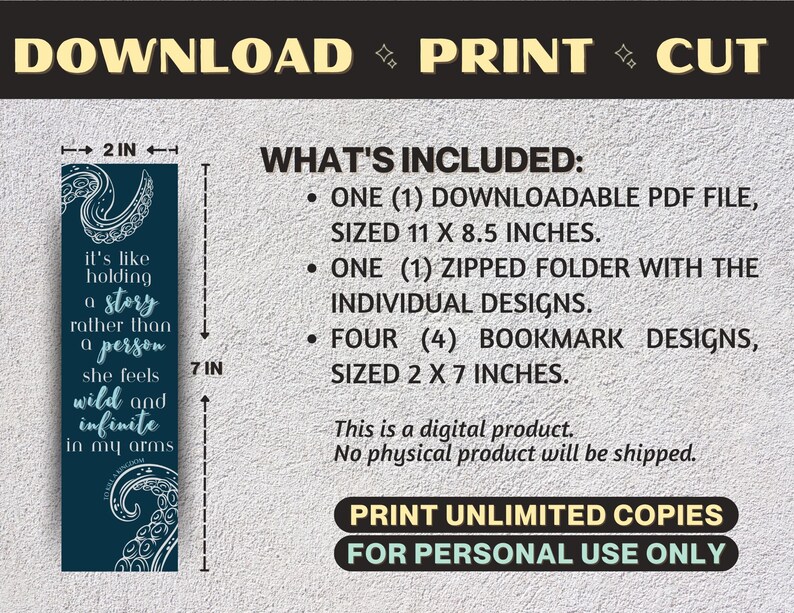 TO KILL A KINGDOM S01 | Printable Bookmarks | Set of 4 - Etsy