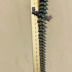 3D Printed, Articulated Crystal Dragon , Ornament, Fidget Toy, - Etsy