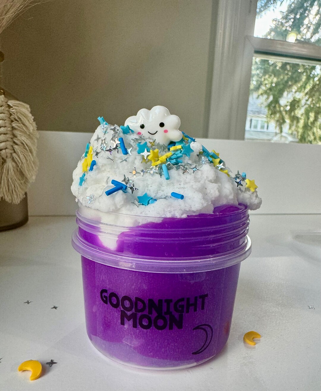 Goodnight Moon Slime Clear X Cloud - Etsy