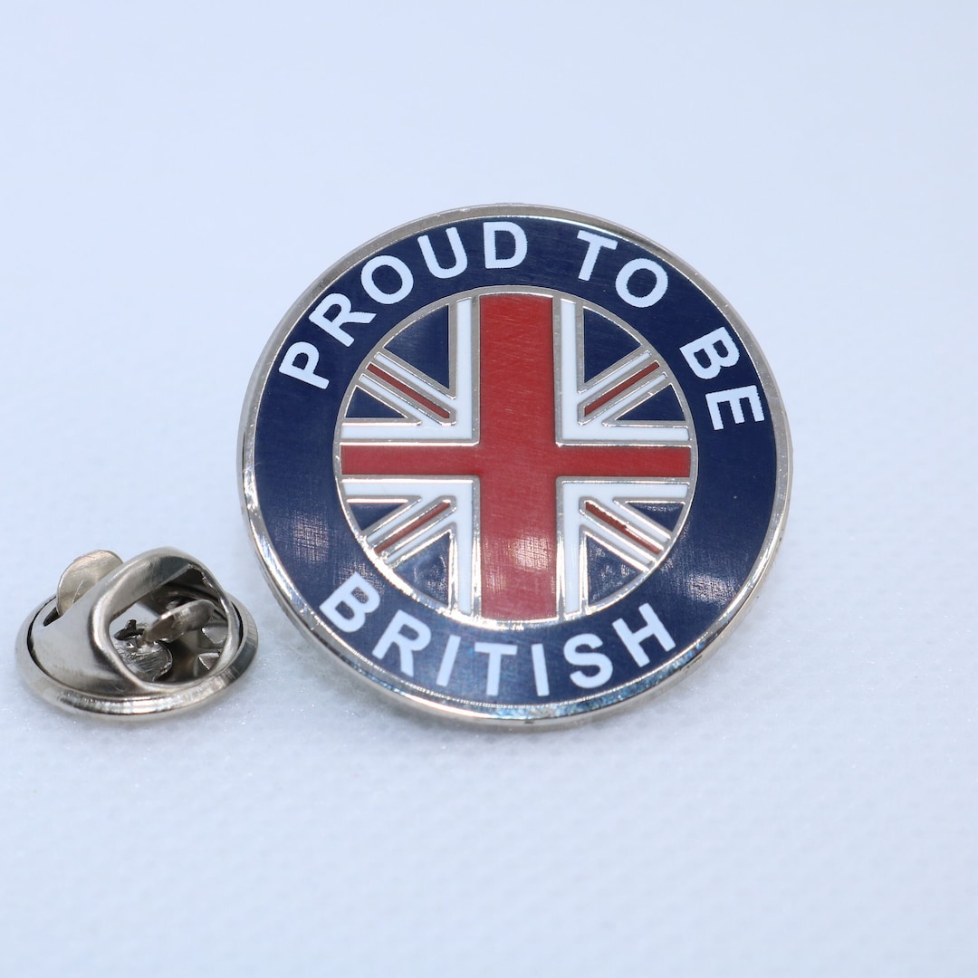 Proud to Be British Enamelled Lapel Pin Badge - Union Jack - Etsy