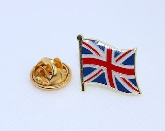 British Flag Pin Badge - Etsy