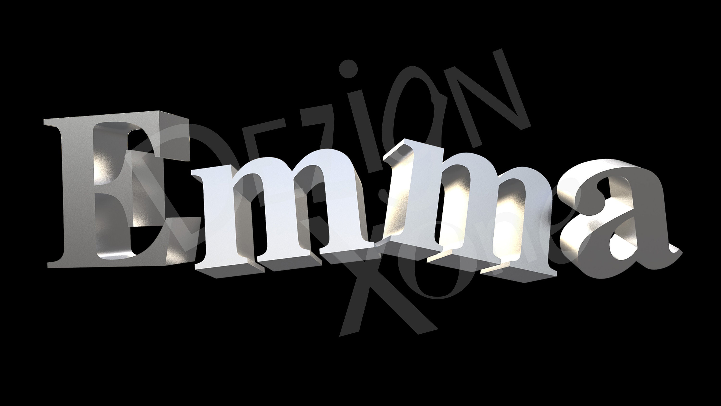 3pack Deal EMMA 3D Digital Wallpaper or Design Art Instant Download for ...