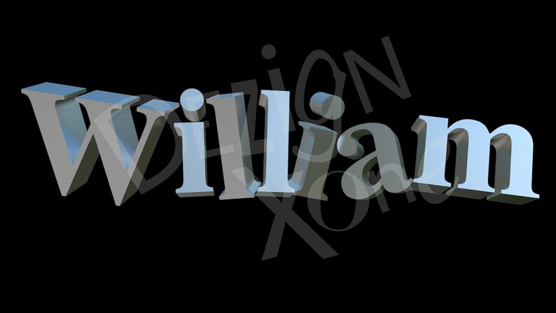 3pack Deal WILLIAM 3D Digital Wallpaper or Design Art Instant Download ...