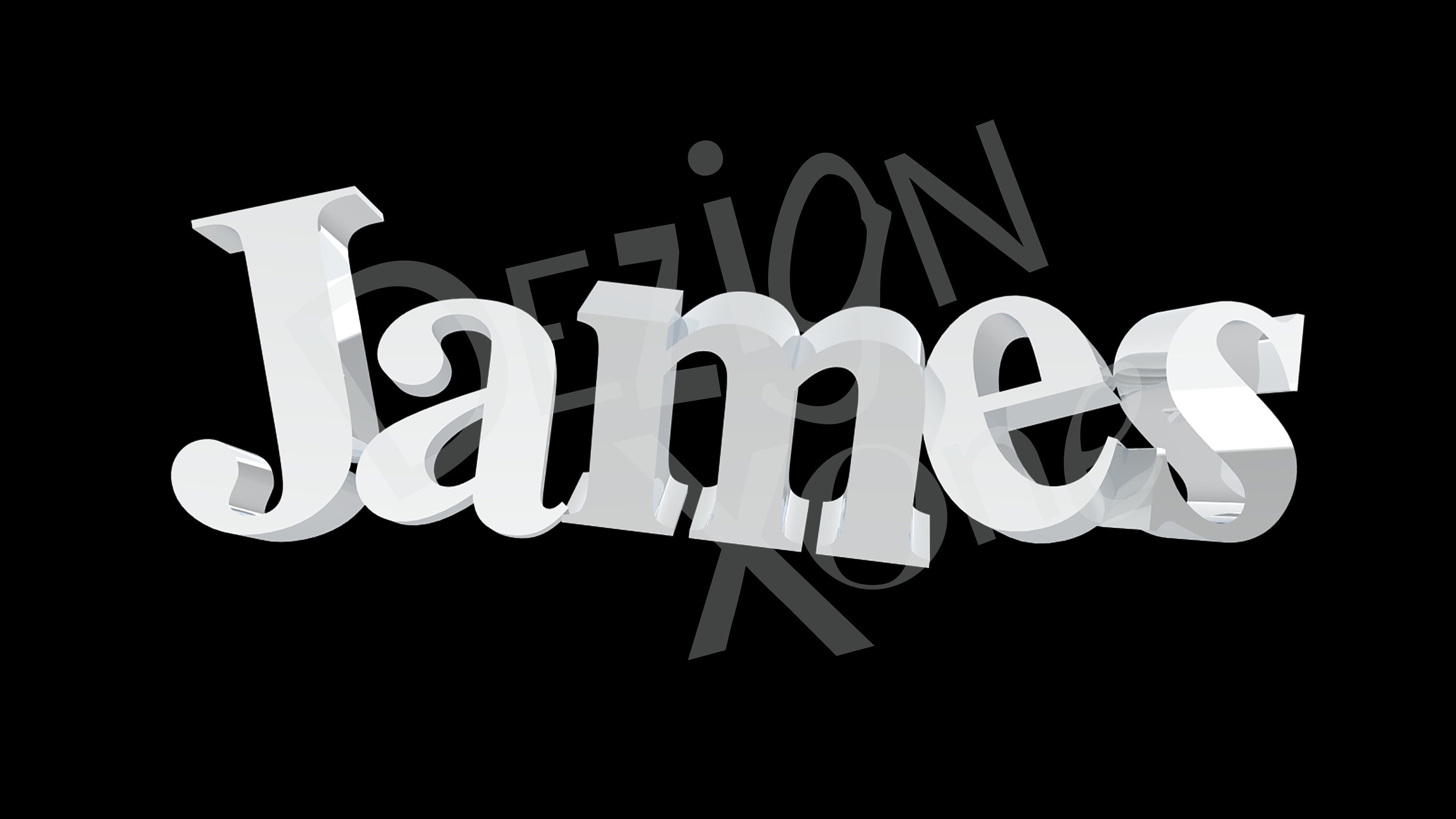 3 Pack Deal JAMES 3D Digital Wallpaper or Design Art Instant Download ...