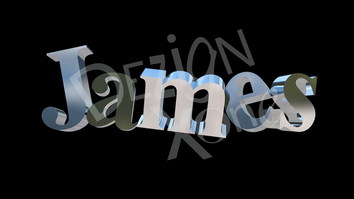 3 Pack Deal JAMES 3D Digital Wallpaper or Design Art Instant Download ...