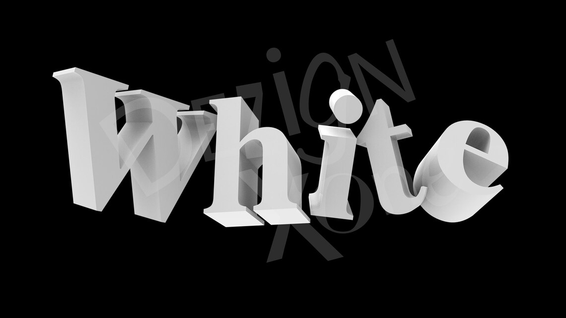 Your Custom Name or Phrase in 3D Digital Format (40 Characters Max) - Etsy