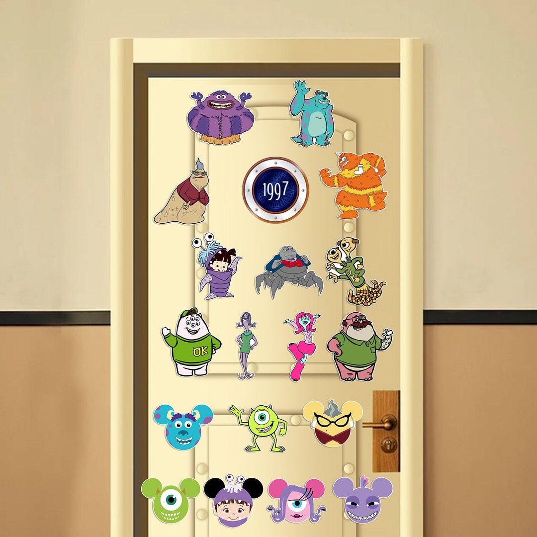 Monster Inc Magnets Disney Cruise Line Door Magnets Sullivan - Etsy