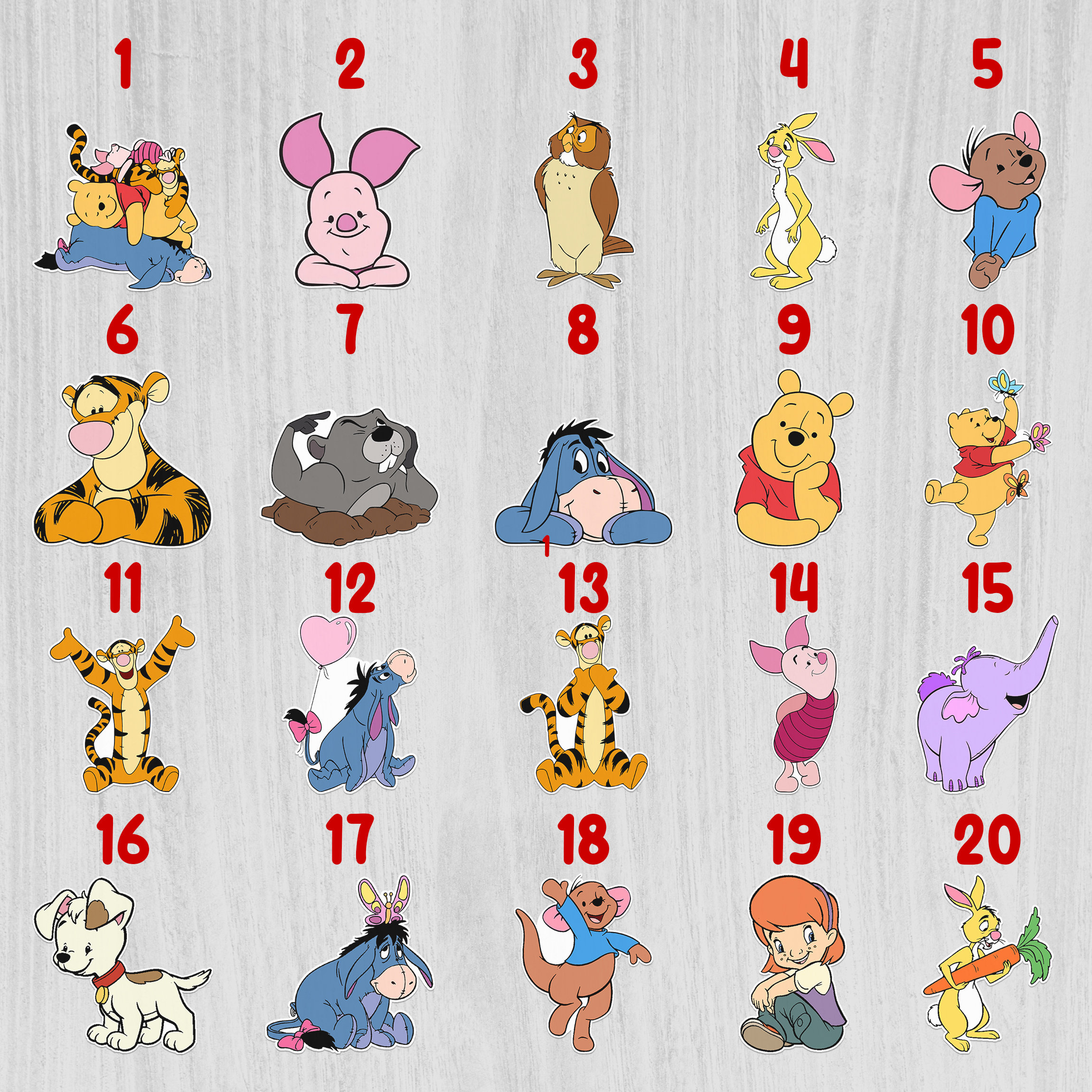 Pooh Characters Names