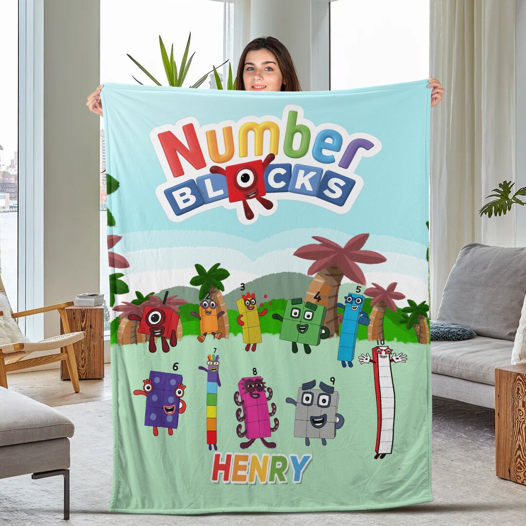 Personalized Numberblocks Quilt Blanket Numberblocks Kids - Etsy