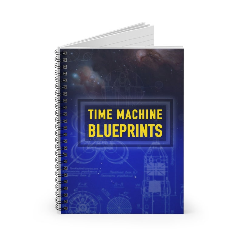 Official "time Machine Blueprints" Spiral Notebook - Ruled Line - Etsy