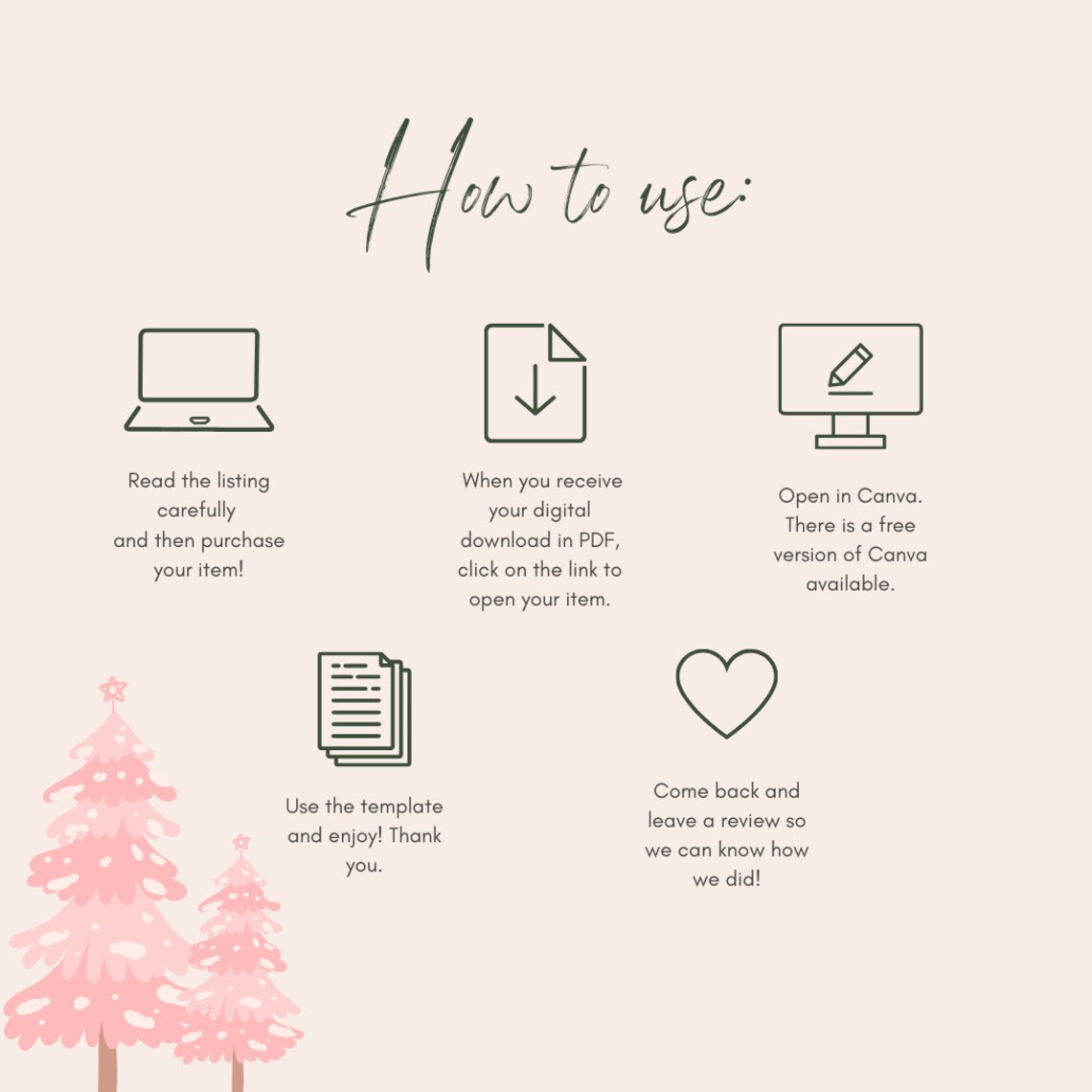 Pink Christmas Holiday Party Invitation, Editable Template, Christmas ...