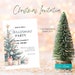 Pink Christmas Holiday Party Invitation Editable Template - Etsy