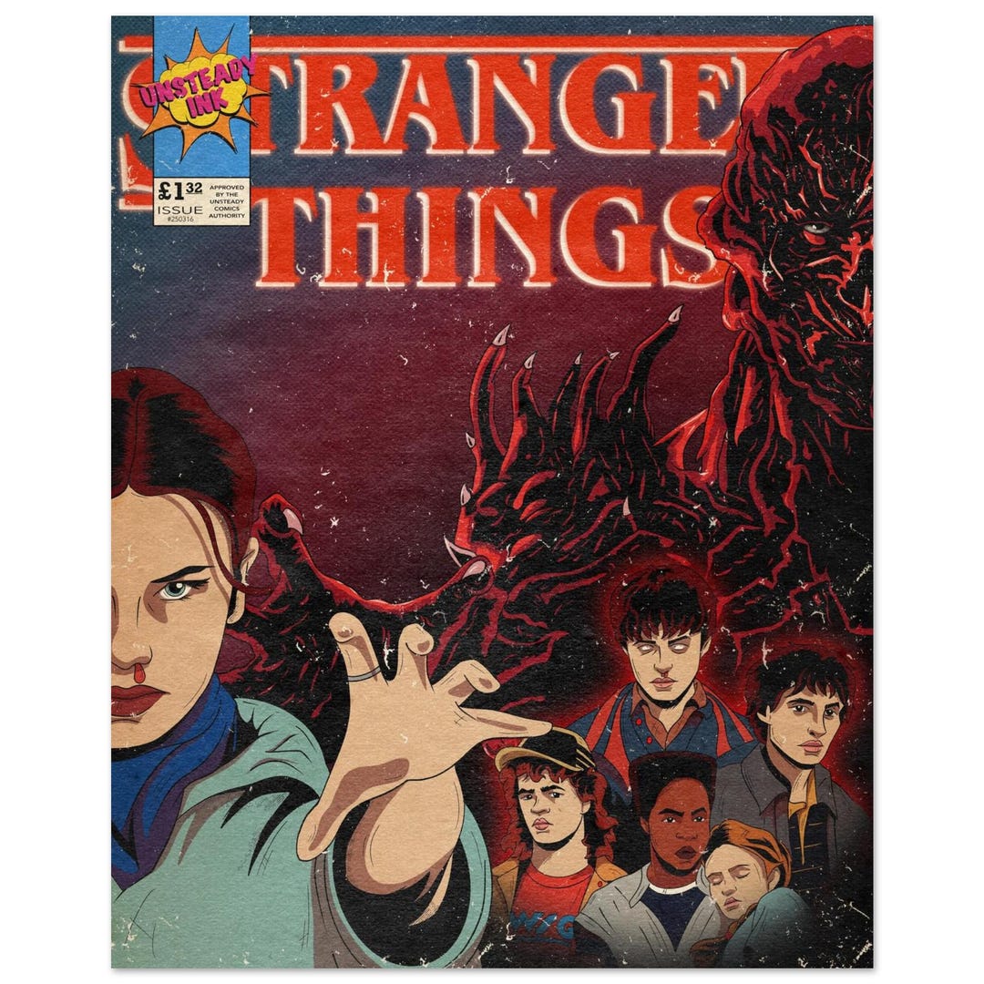 Stranger Things Season 5 Hand-drawn Artwork of Eleven, Vecna, and the ...