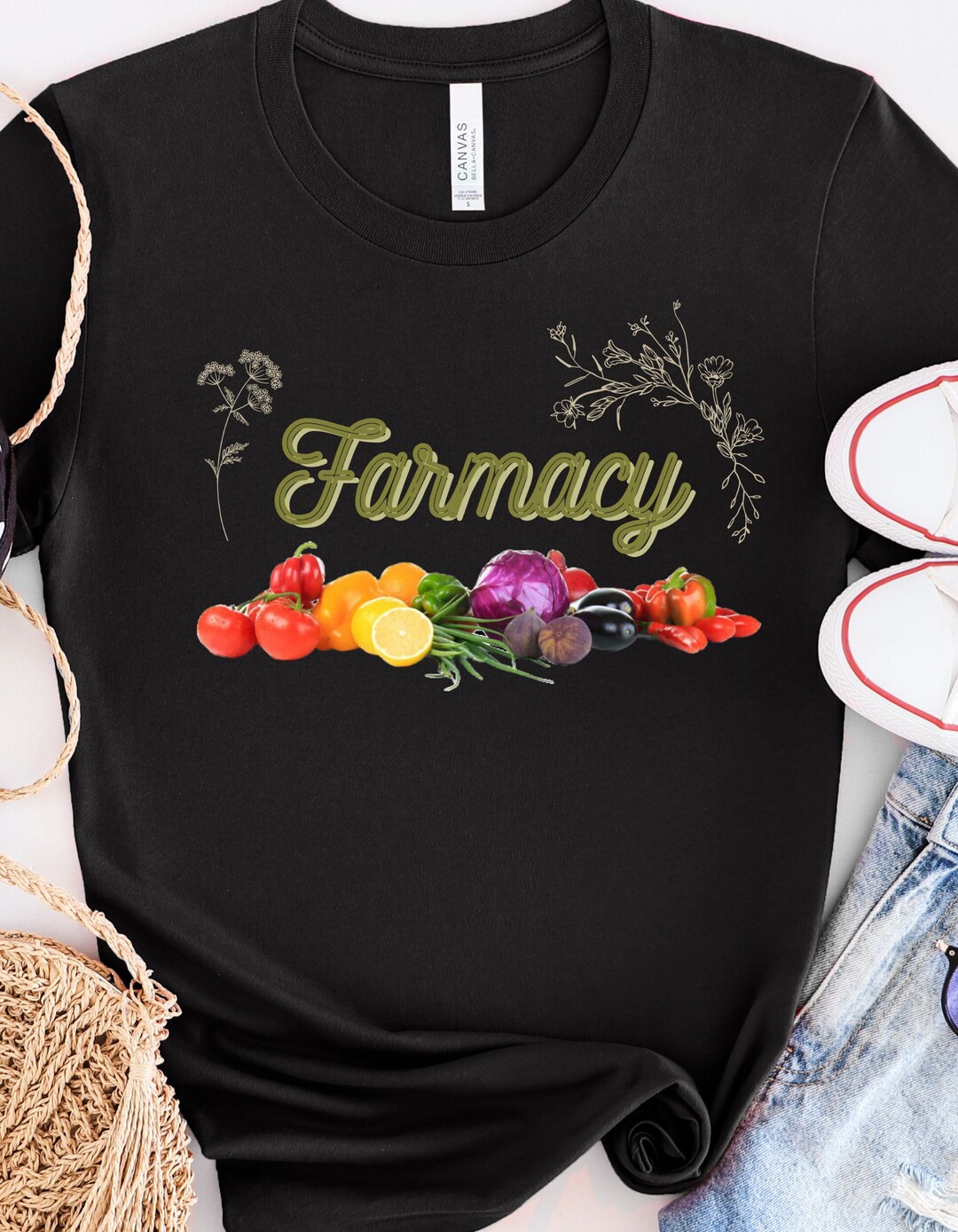 Farmacy Unisex Jersey Short Sheeve T-shirt, Nature, Herbs, Health, Gift ...