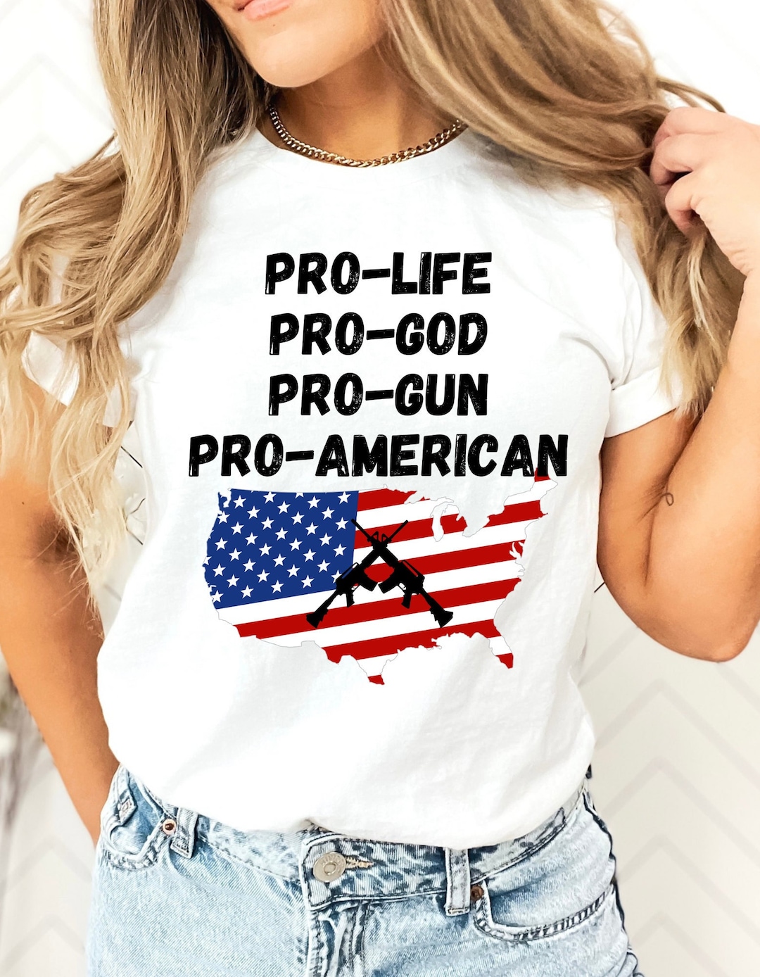 Pro-life, Pro-god, Pro-guns, Pro-american, Republican Tee, Unisex ...